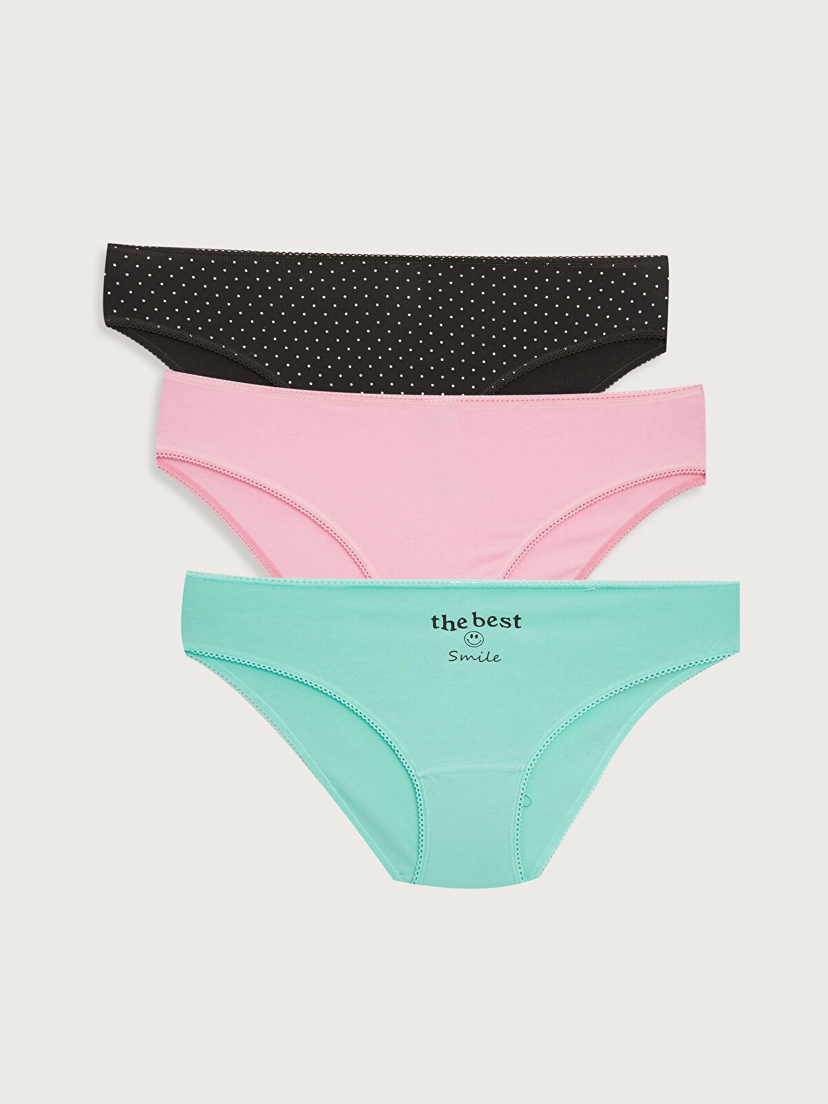LCW DREAM Desenli Bikini Külot 3'lü Paket