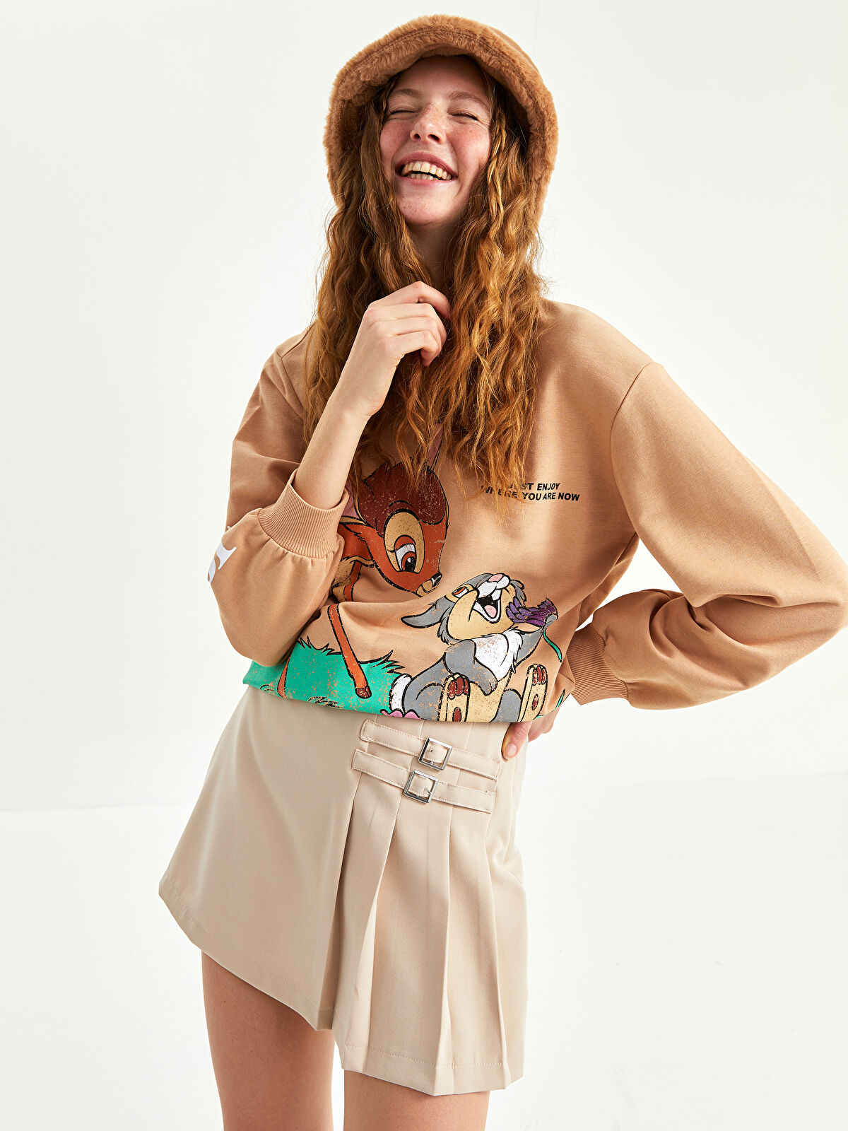 XSIDE Beli Fermuarlı Toka Detaylı Kadın Şort Etek