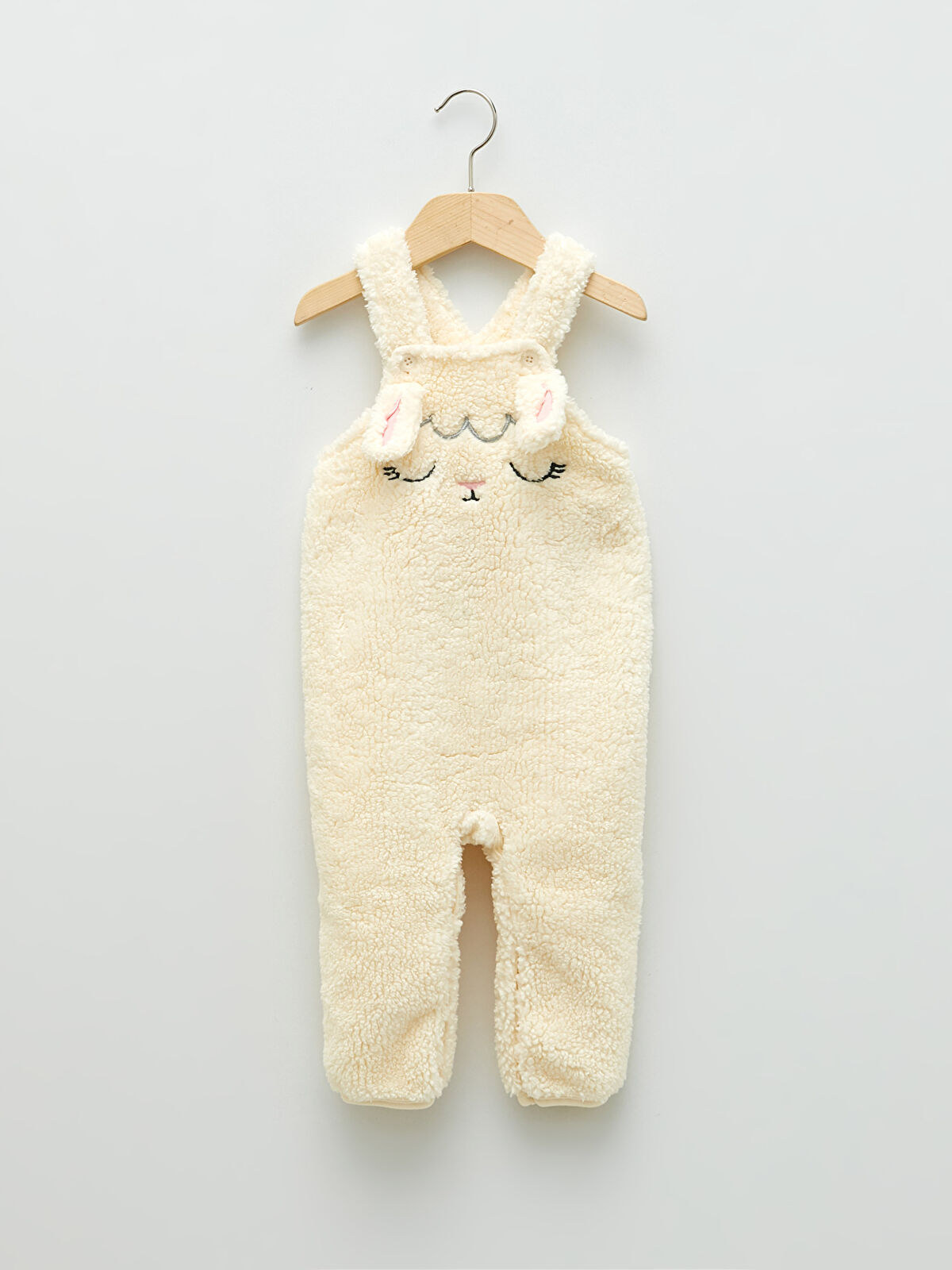 Nakış Detaylı Pelüş Kız Bebek Tulum