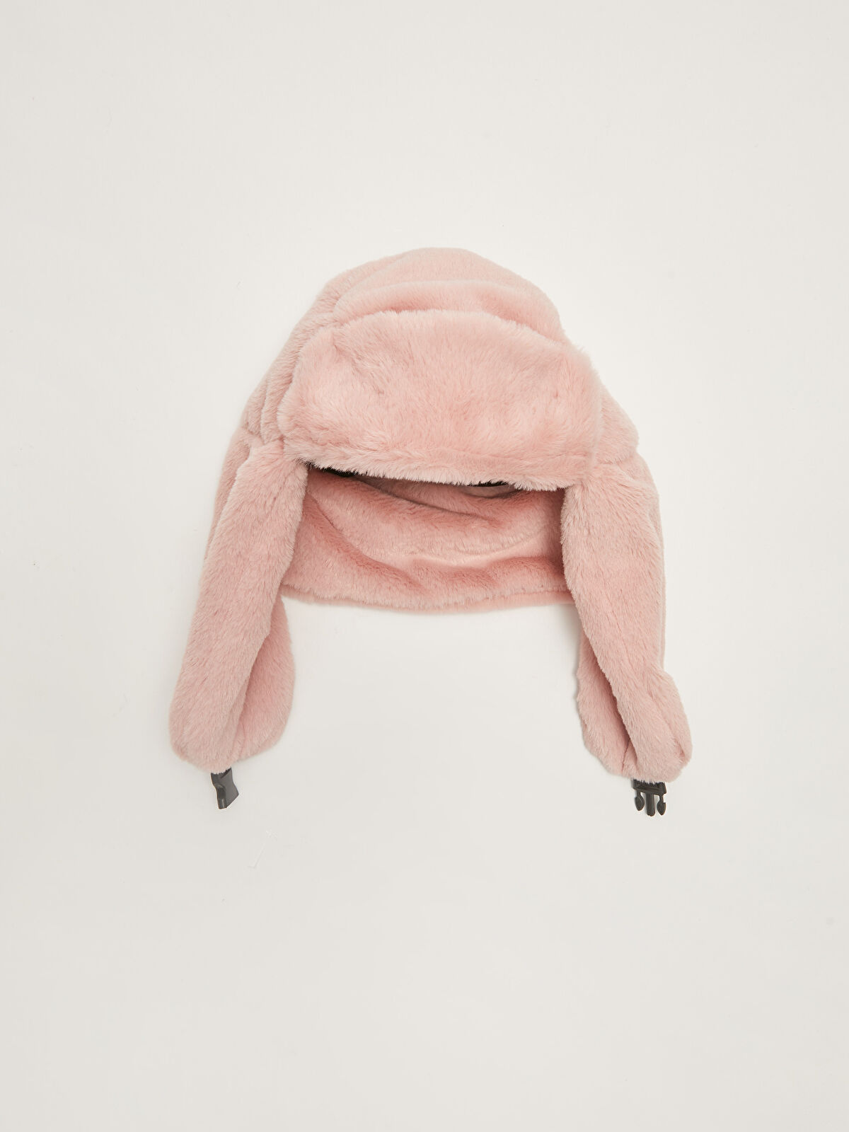 Kız Çocuk Kulaklı Pelüş Şapka