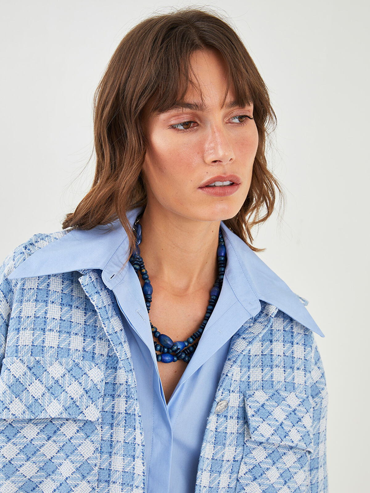 Boncuklu Kadın Kolye