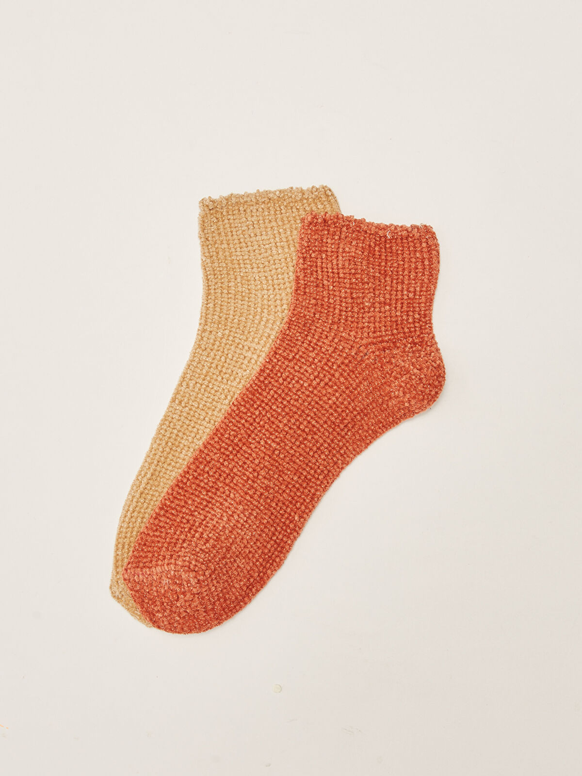 LCW DREAM Kendinden Desenli Kadın Patik Çorap 2'li Paket