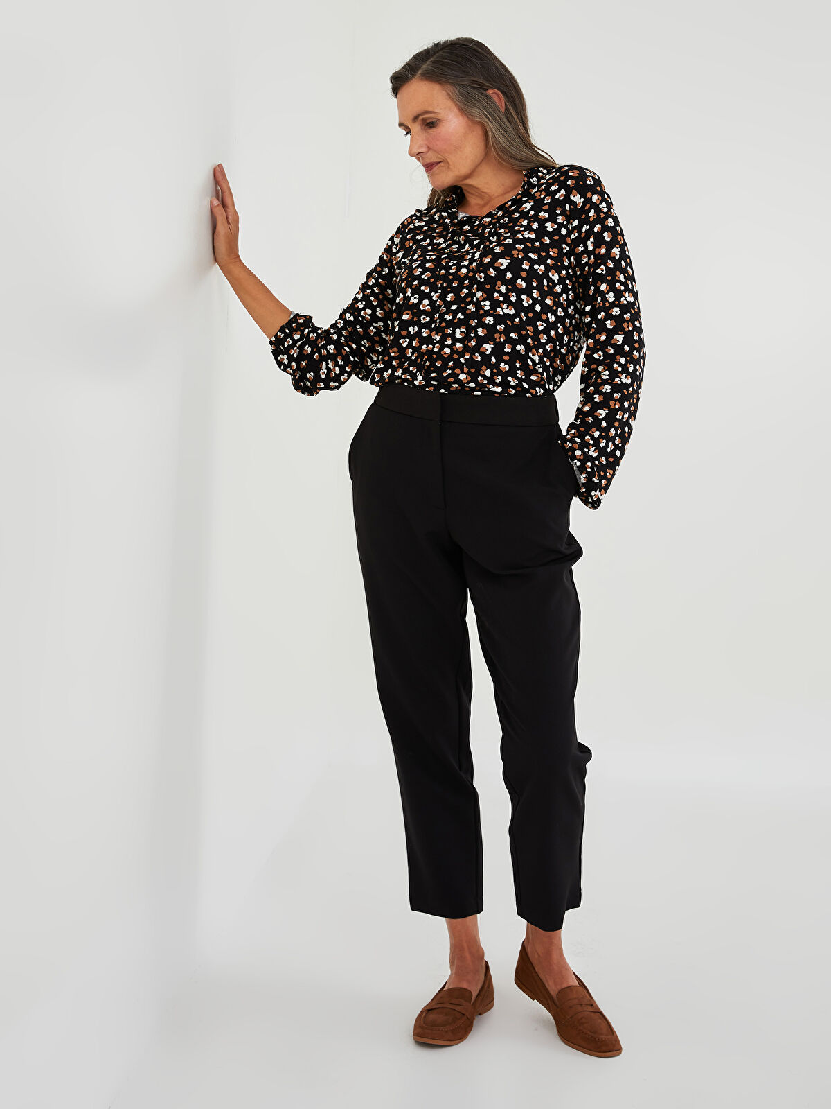 LCW GRACE Beli Lastikli Standart Fit Cep Detaylı Kadın Pantolon