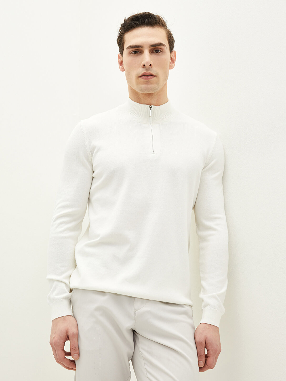 LCW VISION Balıkçı Yaka Uzun Kollu İnce Erkek Triko Kazak