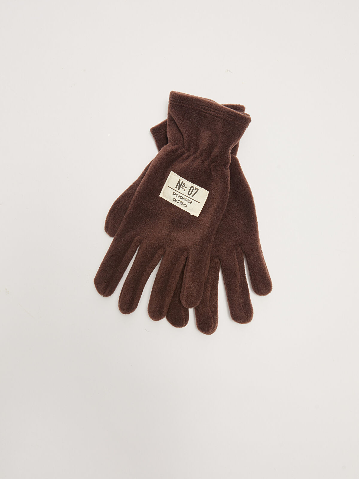 Etiket Baskılı Kadın Eldiven