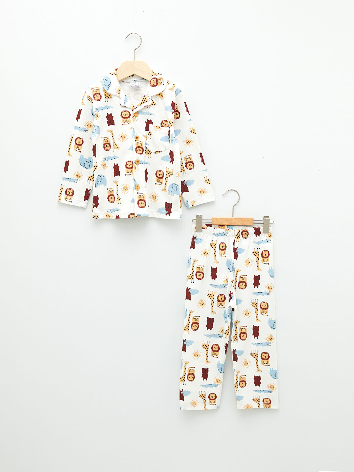 Luggi Baby Uzun Kollu Baskılı Erkek Bebek Pijama Takımı