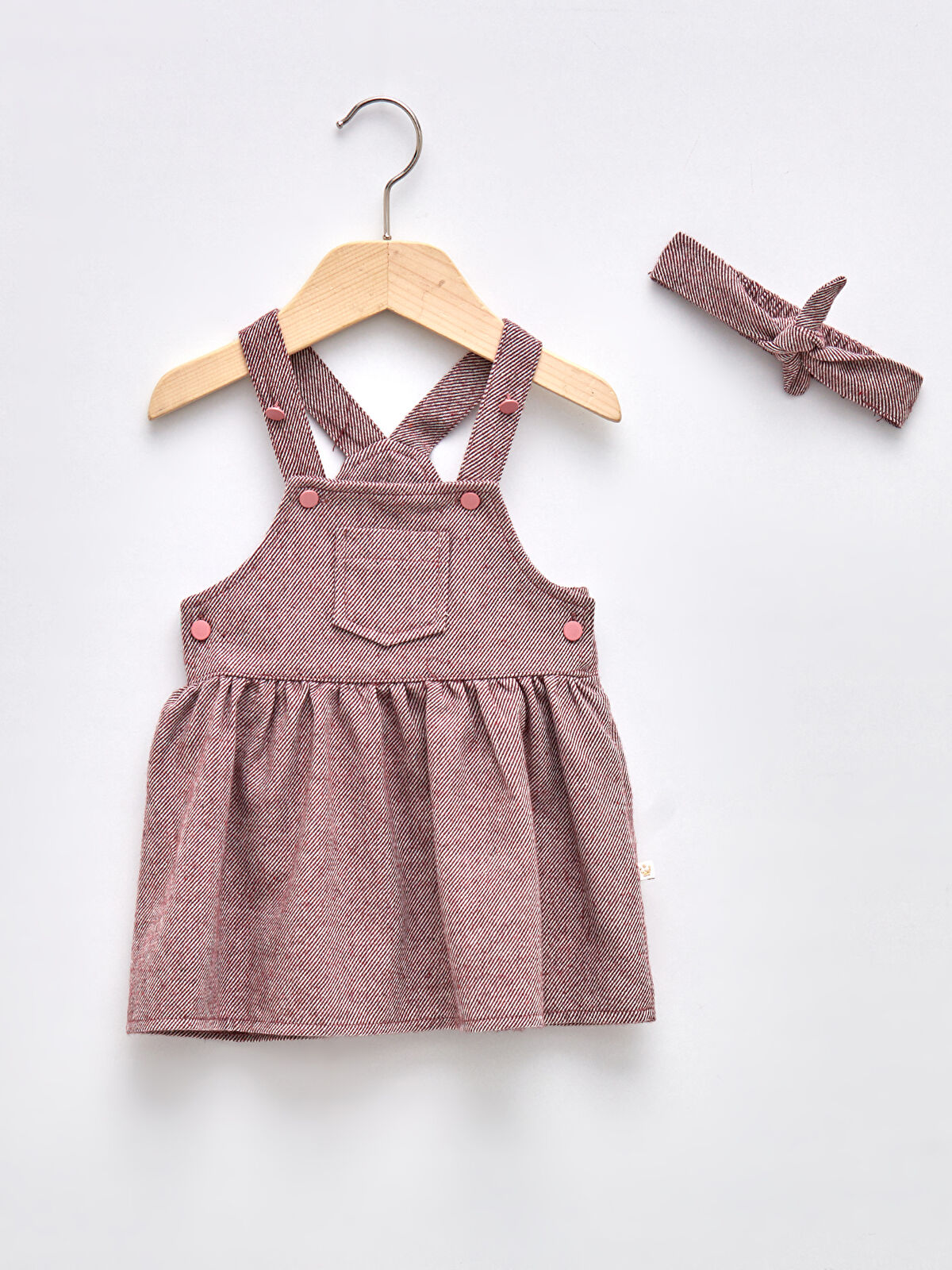 For My Baby Kız Bebek Elbise ve Saç Bandı 2'li Takım