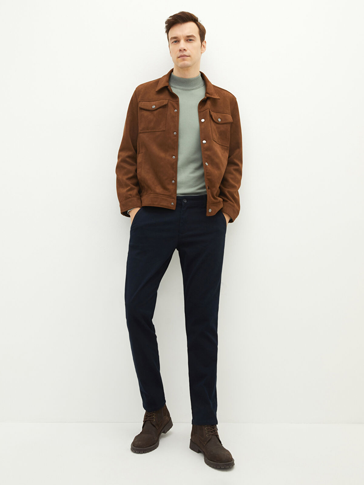 LCW CLASSIC Slim Fit Dokulu Erkek Pantolon