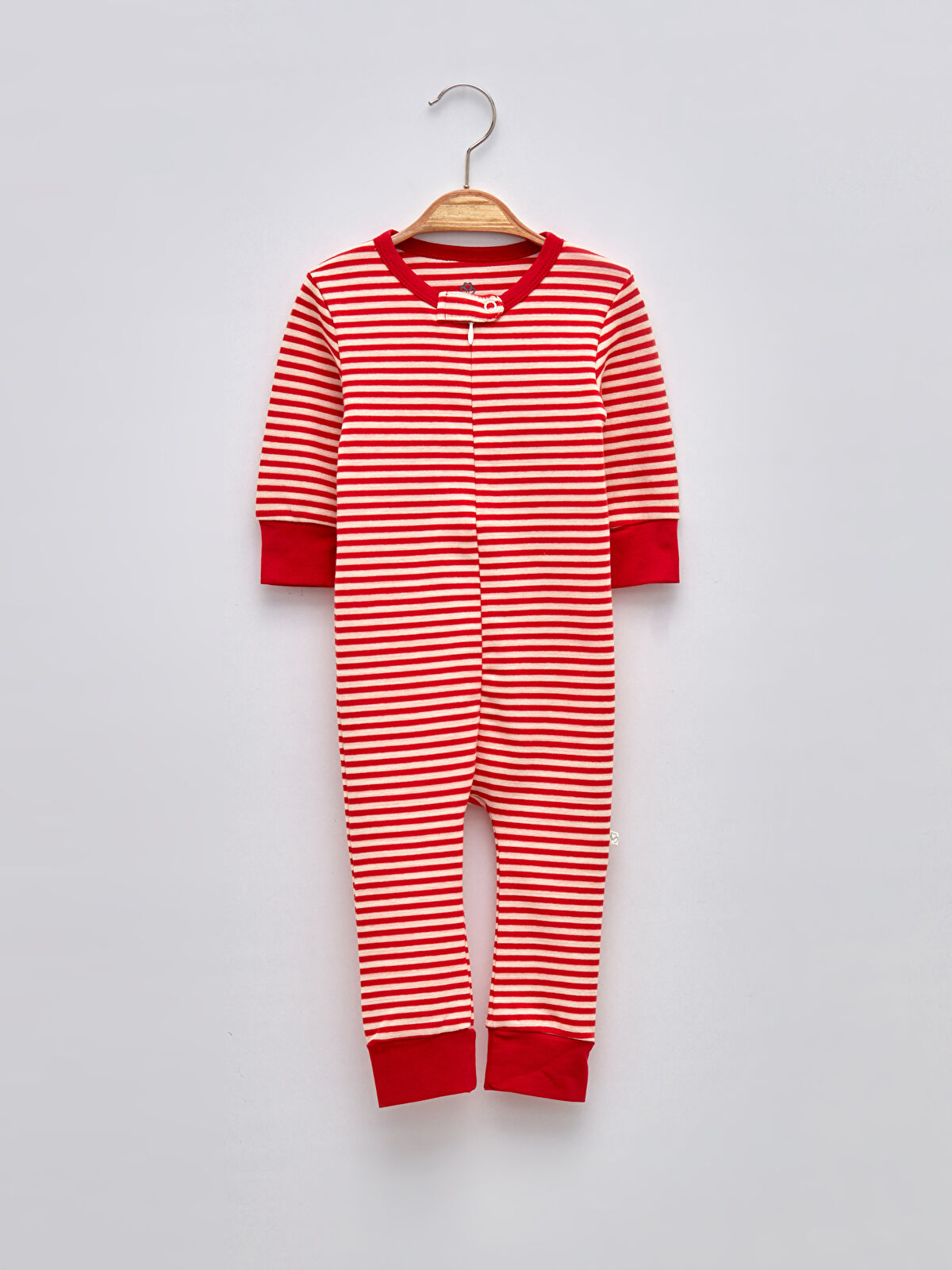 Organicera Bisiklet Yaka Uzun Kollu Organik Pamuklu Unisex Bebek Tulum