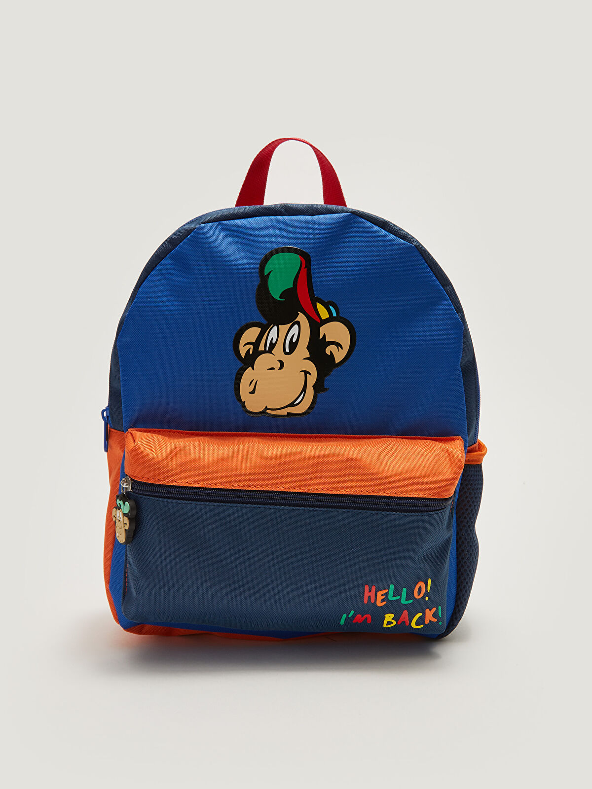 Maymun Baskılı Erkek Çocuk Sırt Çantası