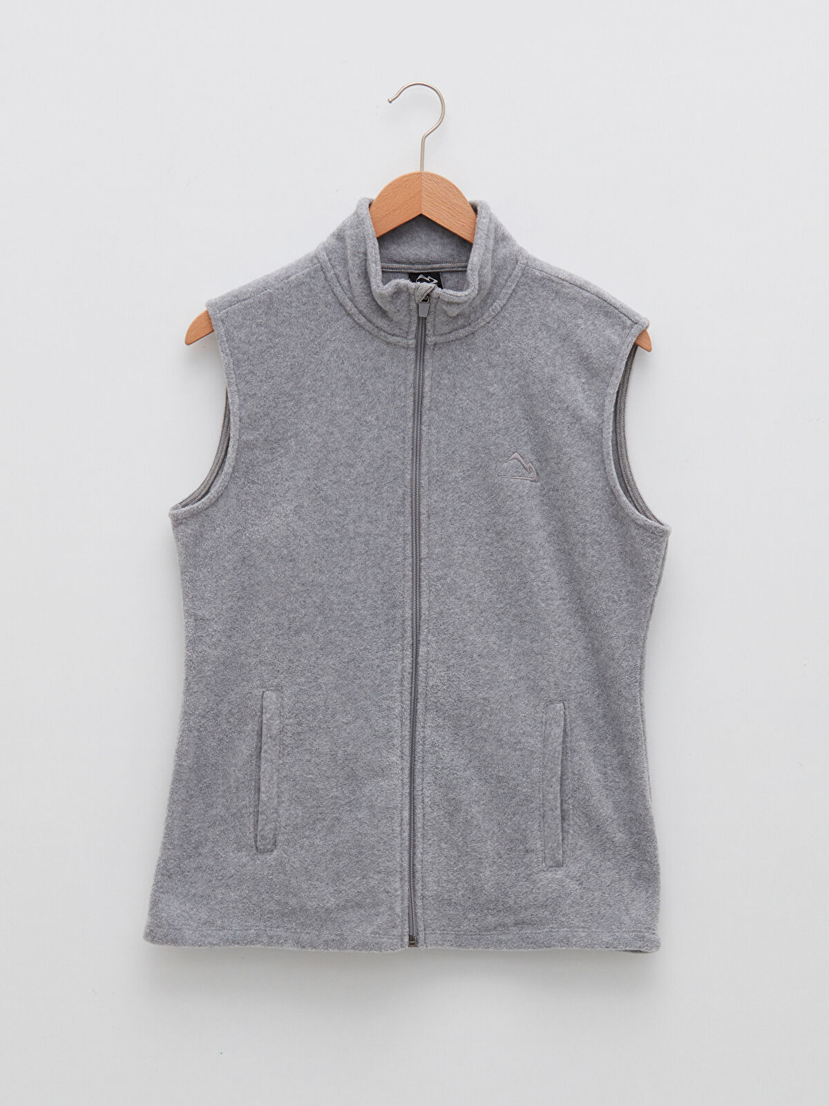 Dik Yaka Düz Cep Detaylı Kadın Outdoor Yelek