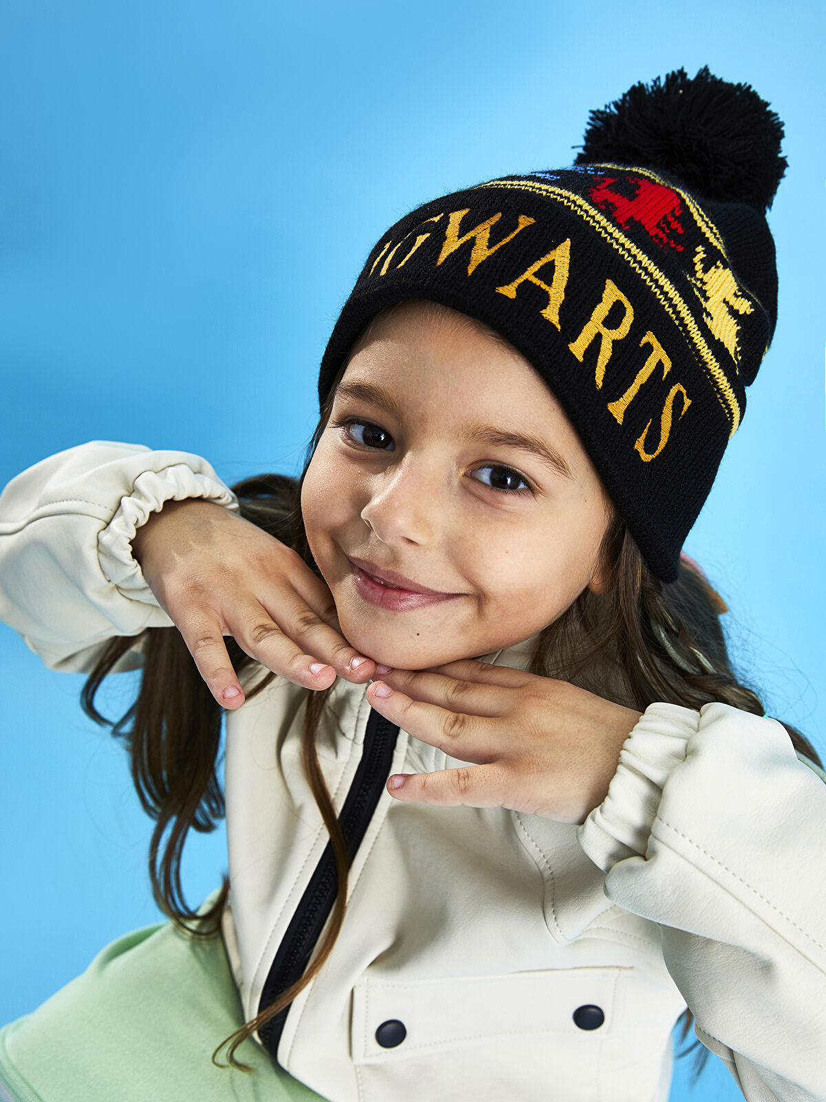 Kız Çocuk Harry Potter Lisanslı Triko Bere