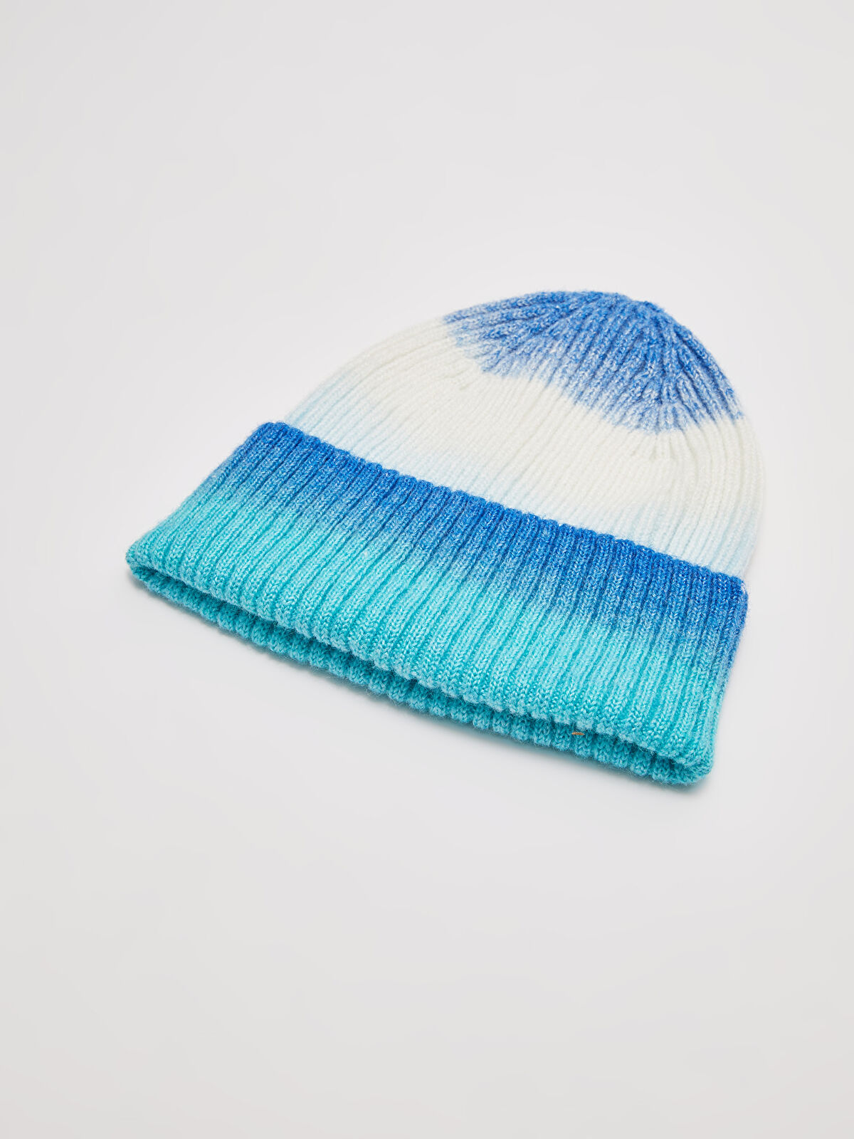 Renk Bloklu Kız Çocuk Triko Bere