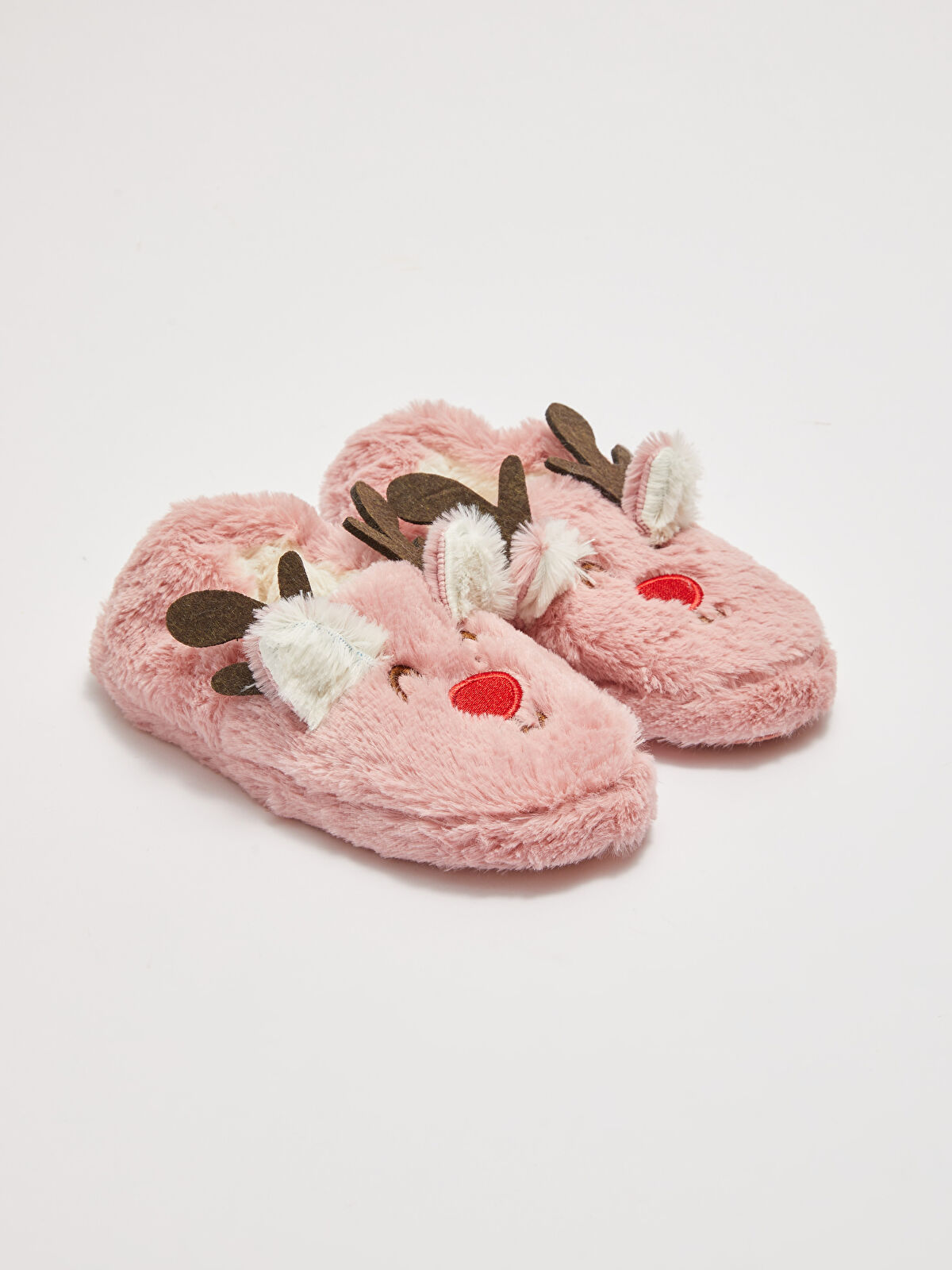 Nakış Detaylı Pelüş Kız Çocuk Ev Patiği