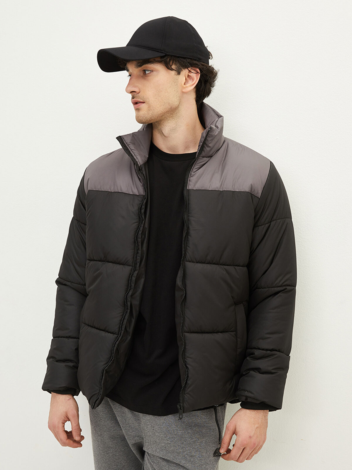 LCW CASUAL Rahat Kalıp Dik Yaka Erkek Şişme Mont