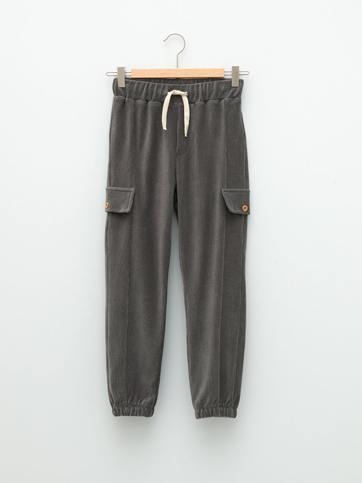 Beli Lastikli Basic Kadife Erkek Çocuk Jogger Eşofman Altı