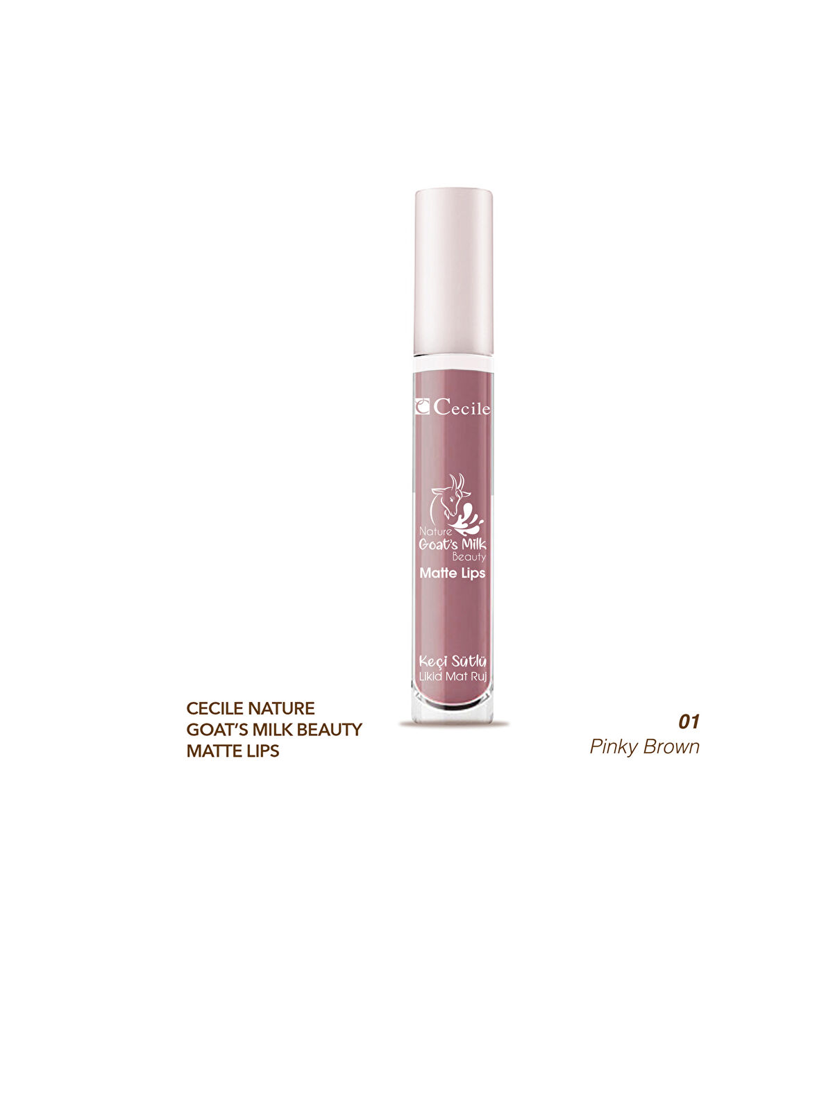 Cecıle Nature Goat'S Mılk Beauty Mat Likit Ruj  01 Cecıle Nature Goat'S Mılk Beauty Mat Likit Ruj  01