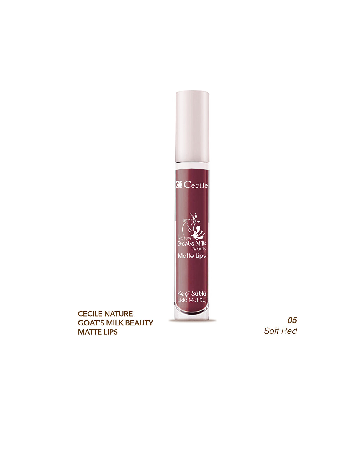 Cecıle Nature Goat'S Mılk Beauty Mat Likit Ruj 05 Cecıle Nature Goat'S Mılk Beauty Mat Likit Ruj 05