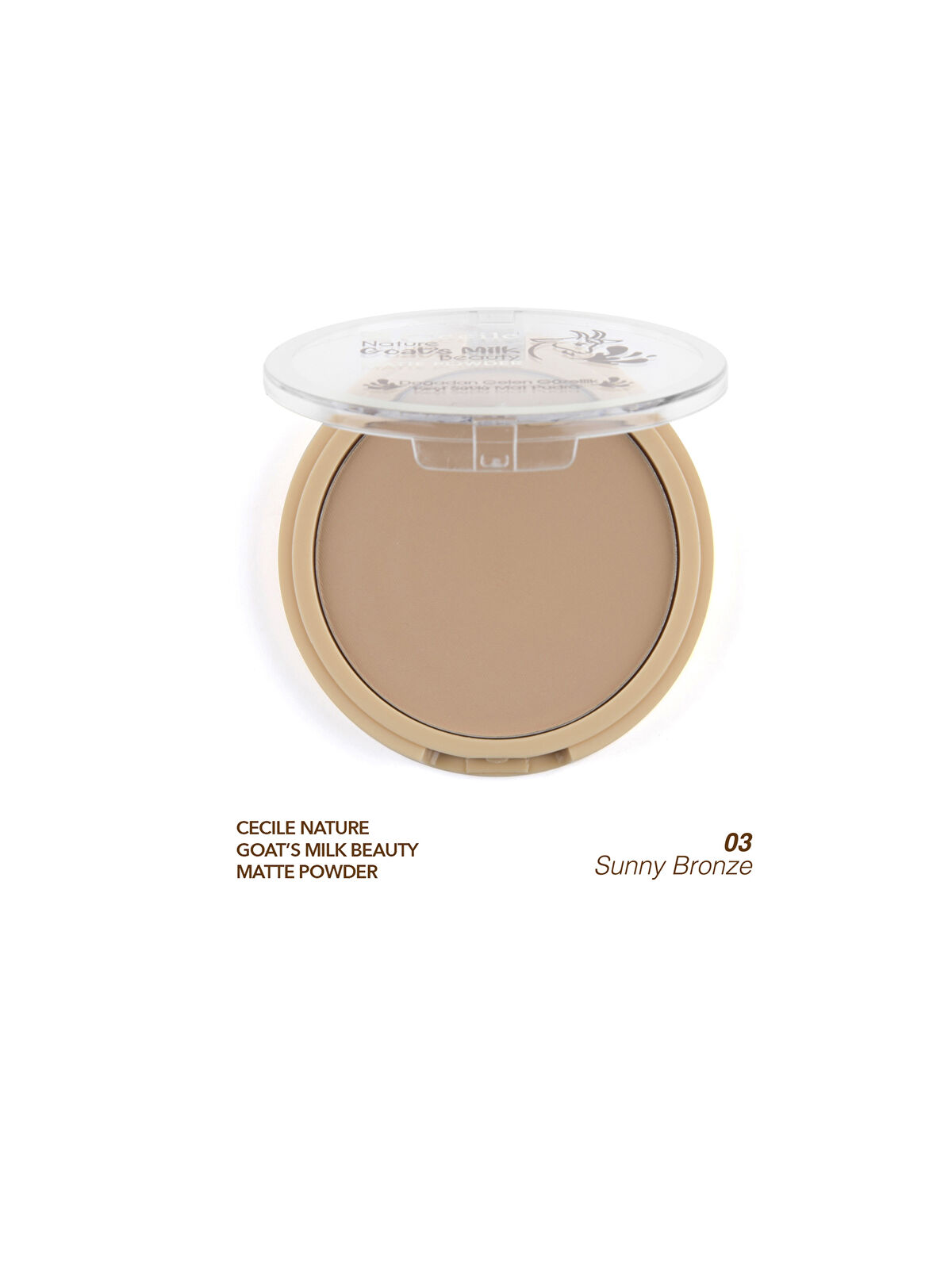 Cecıle Nature Goat'S Mılk Beauty Mat Pudra 03 Cecıle Nature Goat'S Mılk Beauty Mat Pudra 03