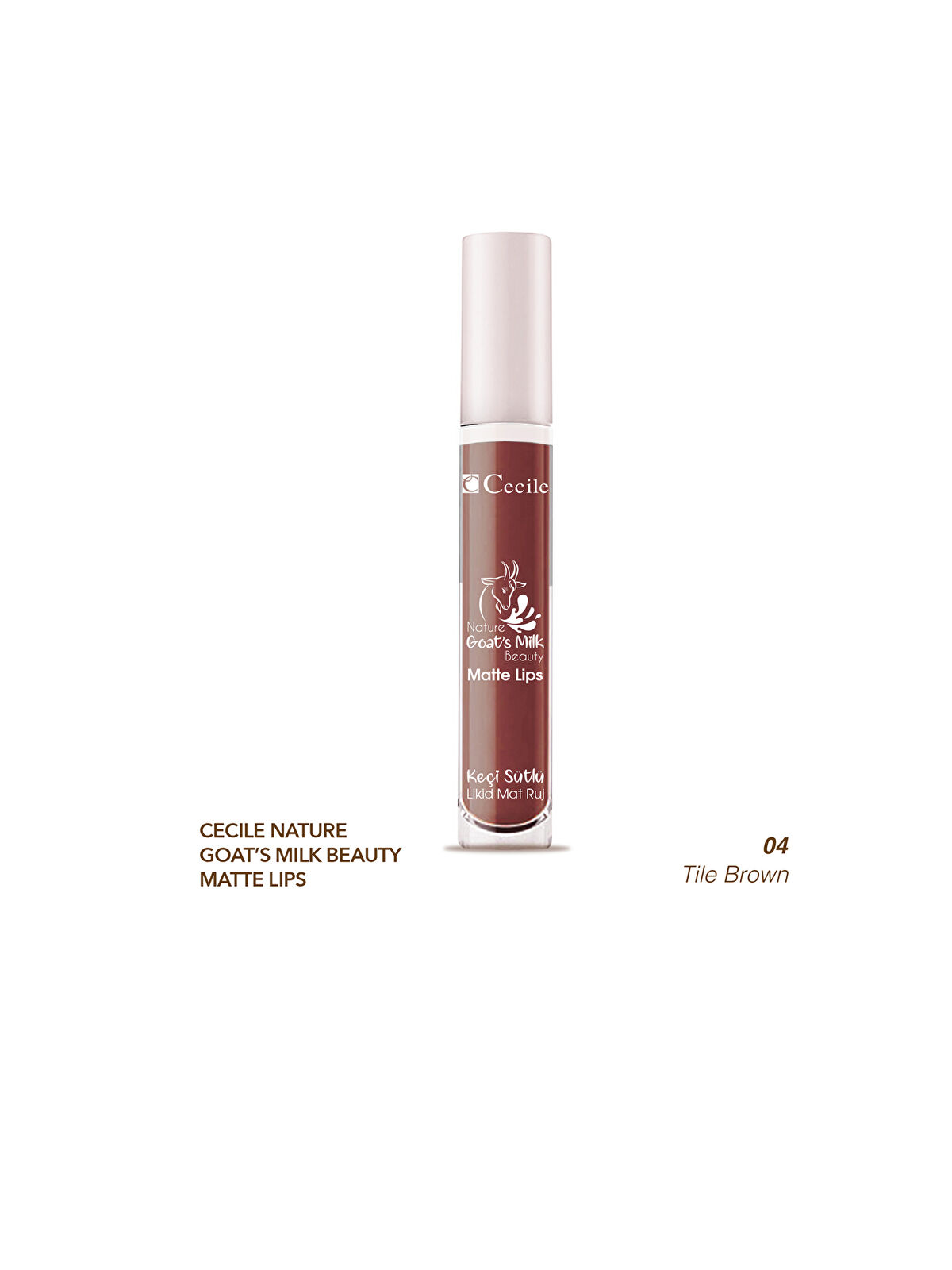 Cecıle Nature Goat'S Mılk Beauty Mat Likit Ruj 04 Cecıle Nature Goat'S Mılk Beauty Mat Likit Ruj 04