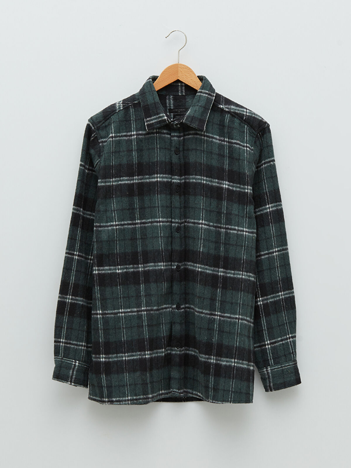 LCW CASUAL Regular Fit Uzun Kollu Ekose Erkek Gömlek Ceket