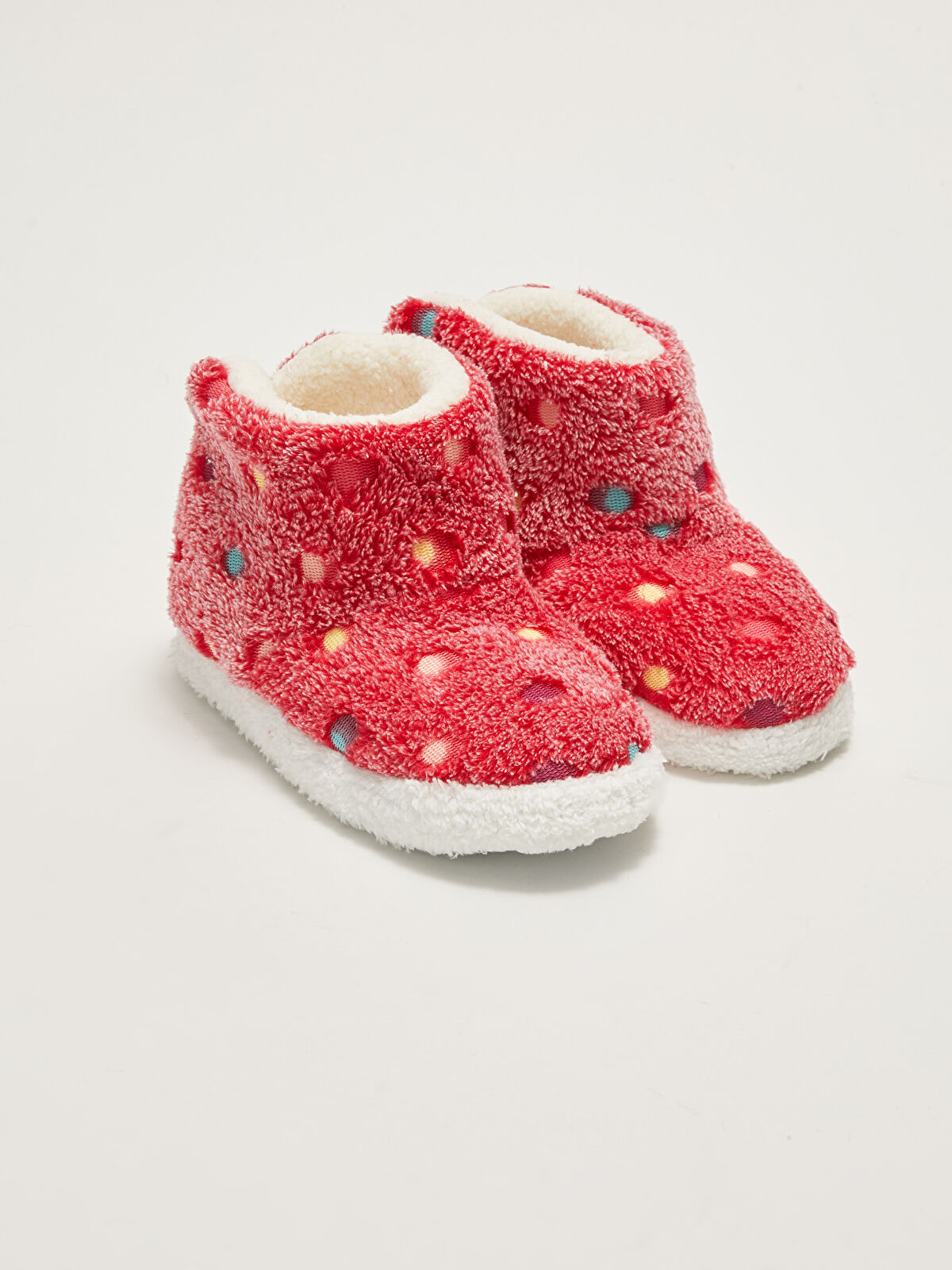 Desenli Pelüş Kız Çocuk Ev Botu Desenli Pelüş Kız Çocuk Ev Botu