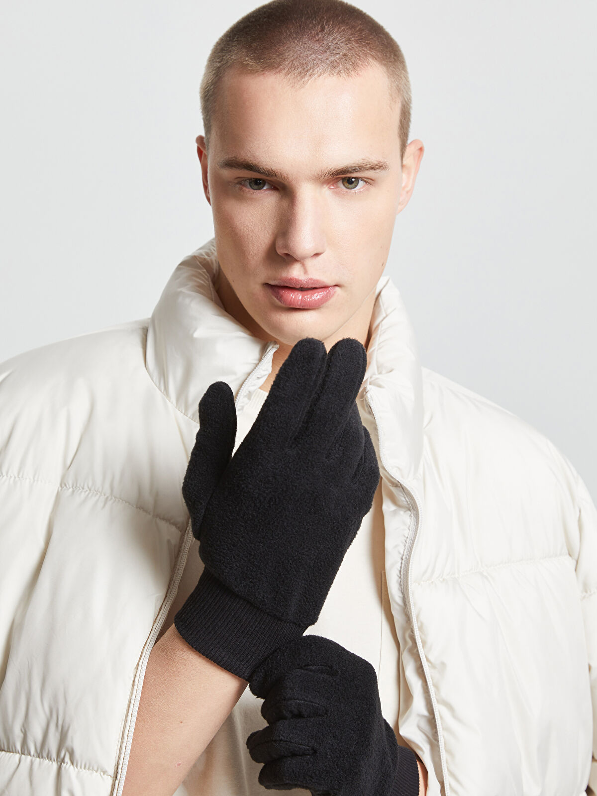 Düz Erkek Polar Eldiven