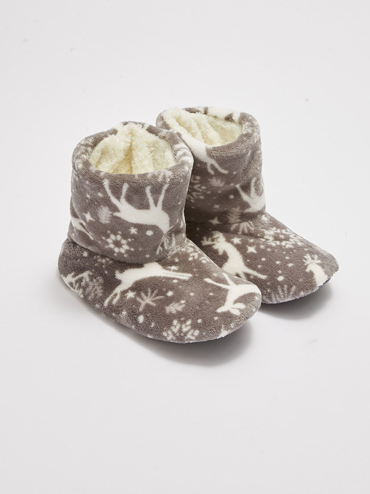 Yılbaşı Temalı Desenli Erkek Çocuk Ev Botu