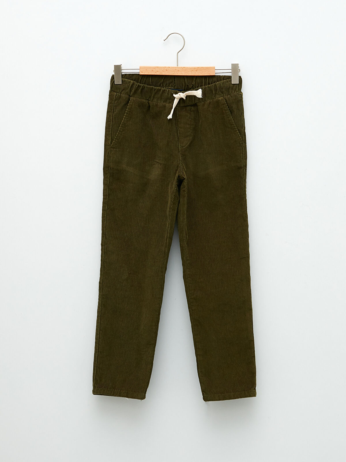 Beli Lastikli Basic Erkek Çocuk Kadife Pantolon