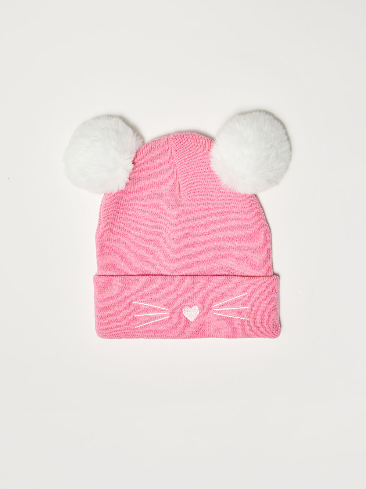 Ponponlu Kız Çocuk Triko Bere