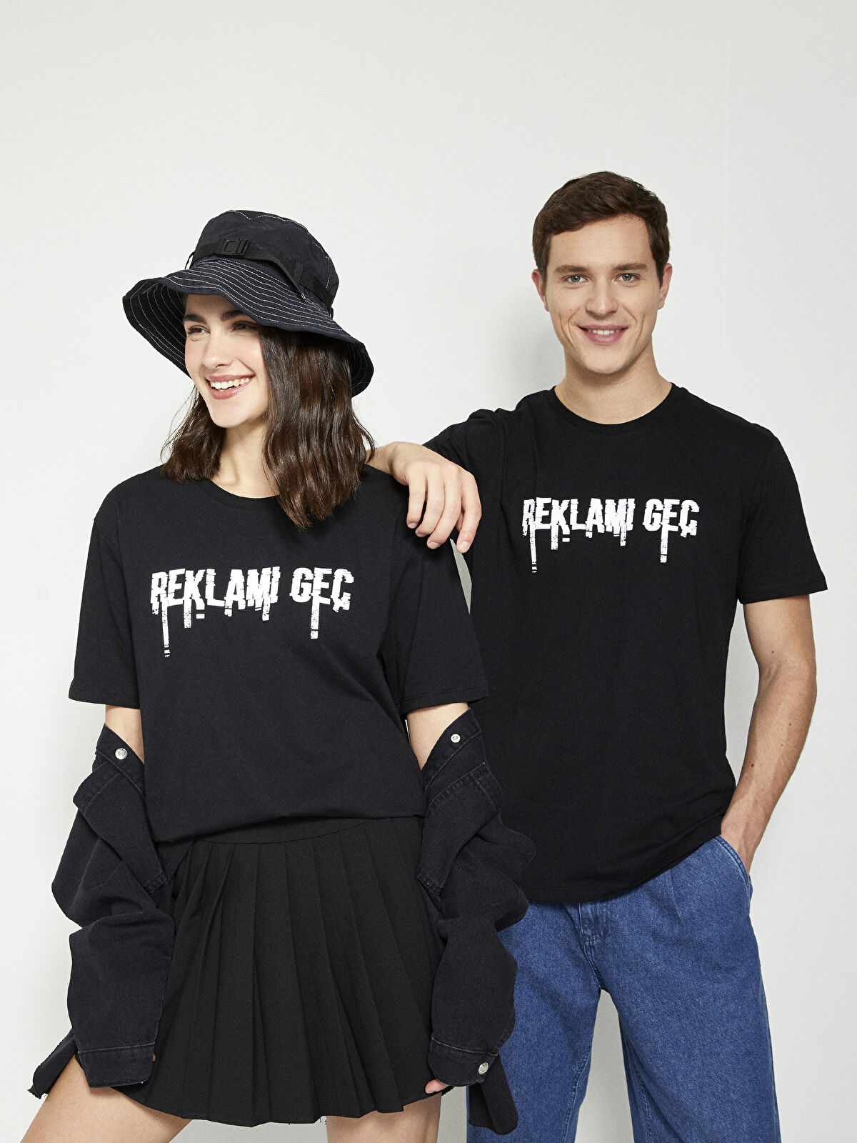 LCW CASUAL Bisiklet Yaka Kısa Kollu Baskılı Penye Unisex Tişört