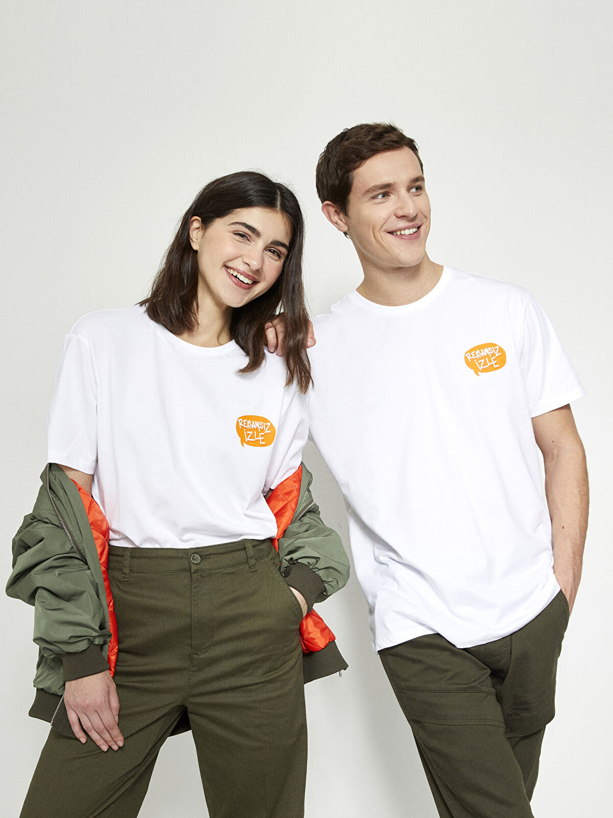 LCW CASUAL Bisiklet Yaka Kısa Kollu Baskılı Penye Unisex Tişört