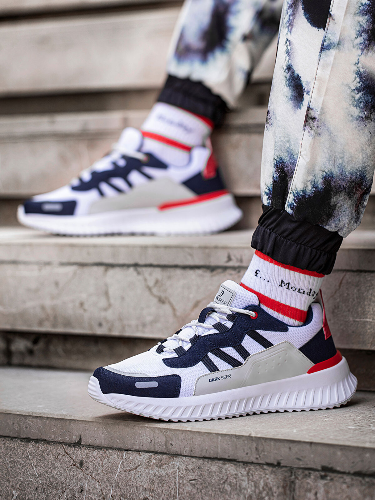 Dark Seer File Detaylı Bağcıklı Erkek Aktif Spor Ayakkabı