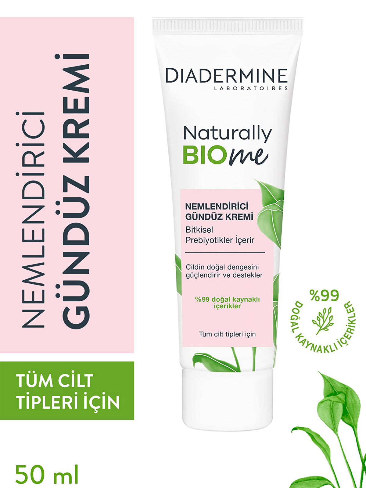 Diadermine Naturally Bio Me Nemlendirici Gündüz Kremi Diadermine Naturally Bio Me Nemlendirici Gündüz Kremi
