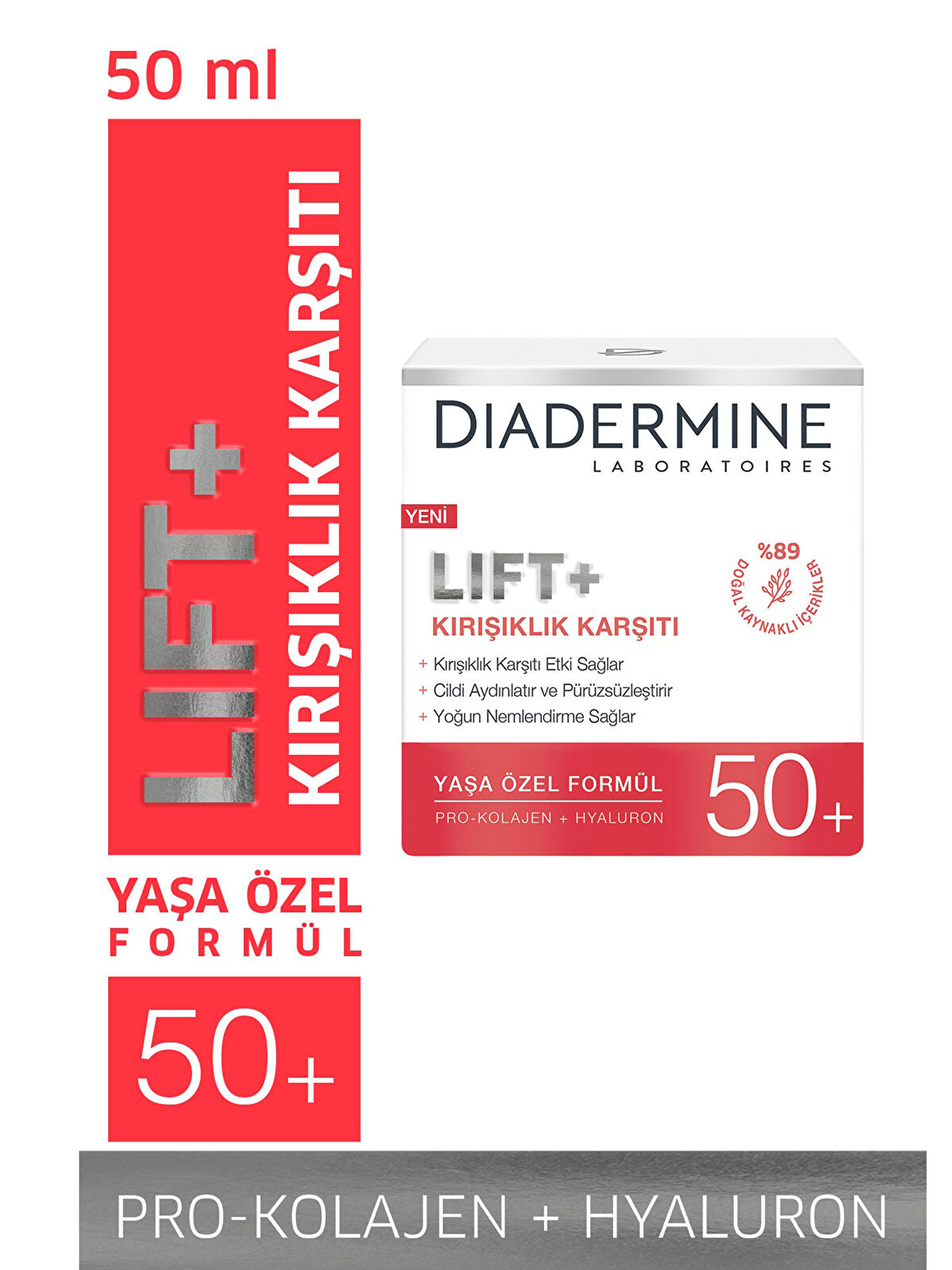 Diadermine Kırışıklık Karşıtı Lift+ 50+Gündüz Kremi
