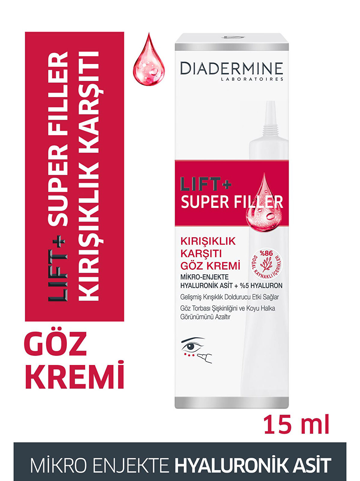 Diadermine Lift+ Superfiller Göz Kremi Diadermine Lift+ Superfiller Göz Kremi