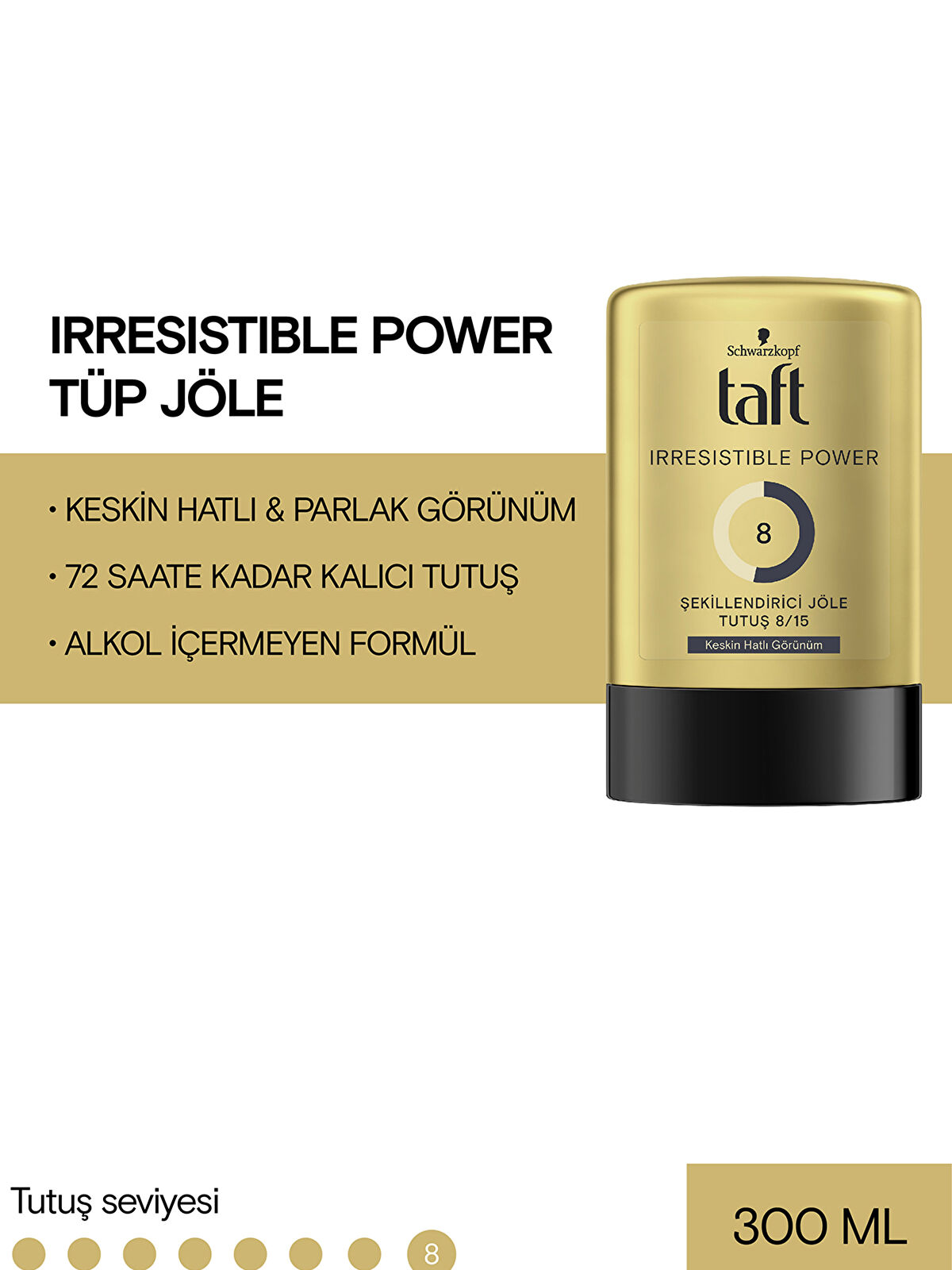 Taft Irresistable Power Jöle 300 Ml Taft Irresistable Power Jöle 300 Ml