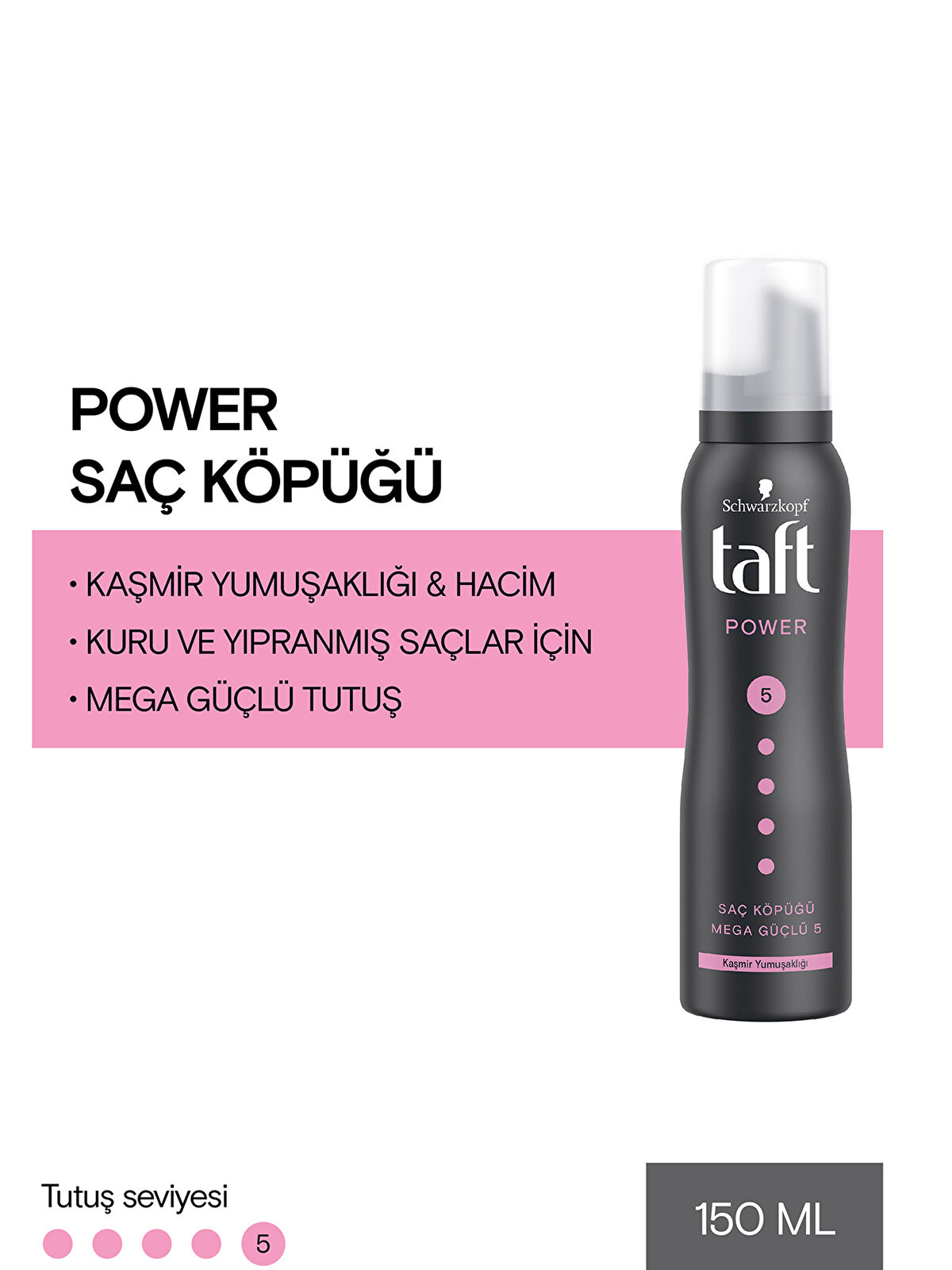 Taft Power Kaşmir Köpük 150 Ml