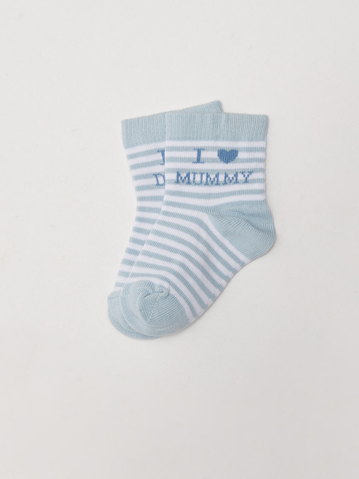 Çizgili Erkek Bebek Soket 2'li