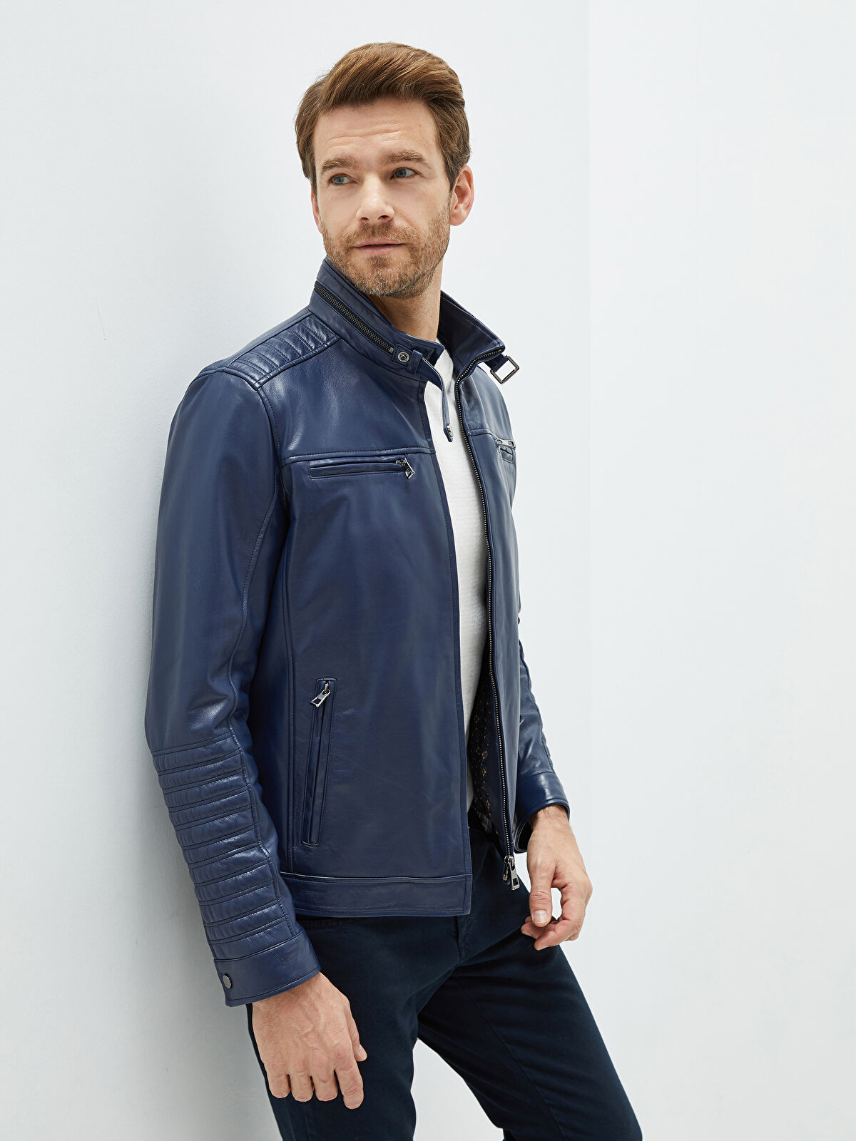 LCW CLASSIC Standart Kalıp Biker Yaka Erkek Deri Mont LCW CLASSIC Standart Kalıp Biker Yaka Erkek Deri Mont