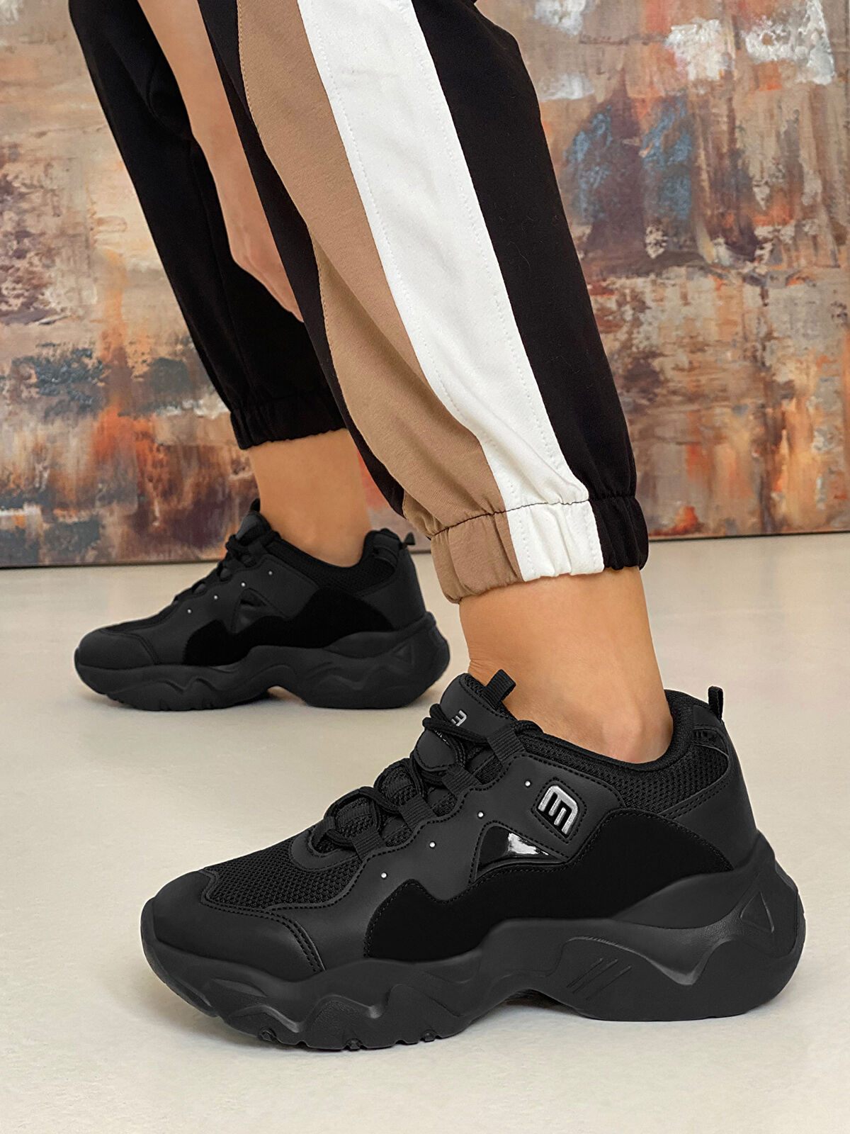 Dark Seer Bağcıklı Kalın Tabanlı Kadın Spor Ayakkabı