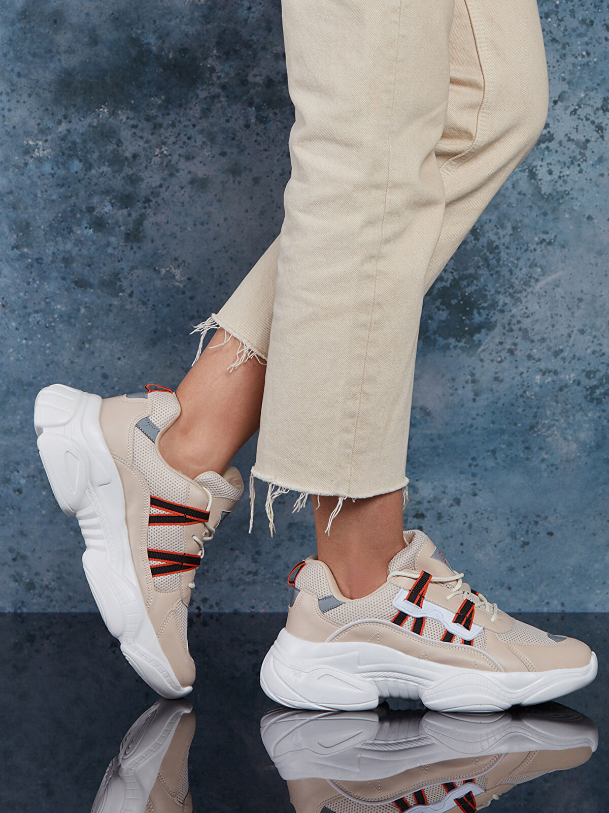 Dark Seer Bağcıklı Kalın Tabanlı Kadın Spor Ayakkabı