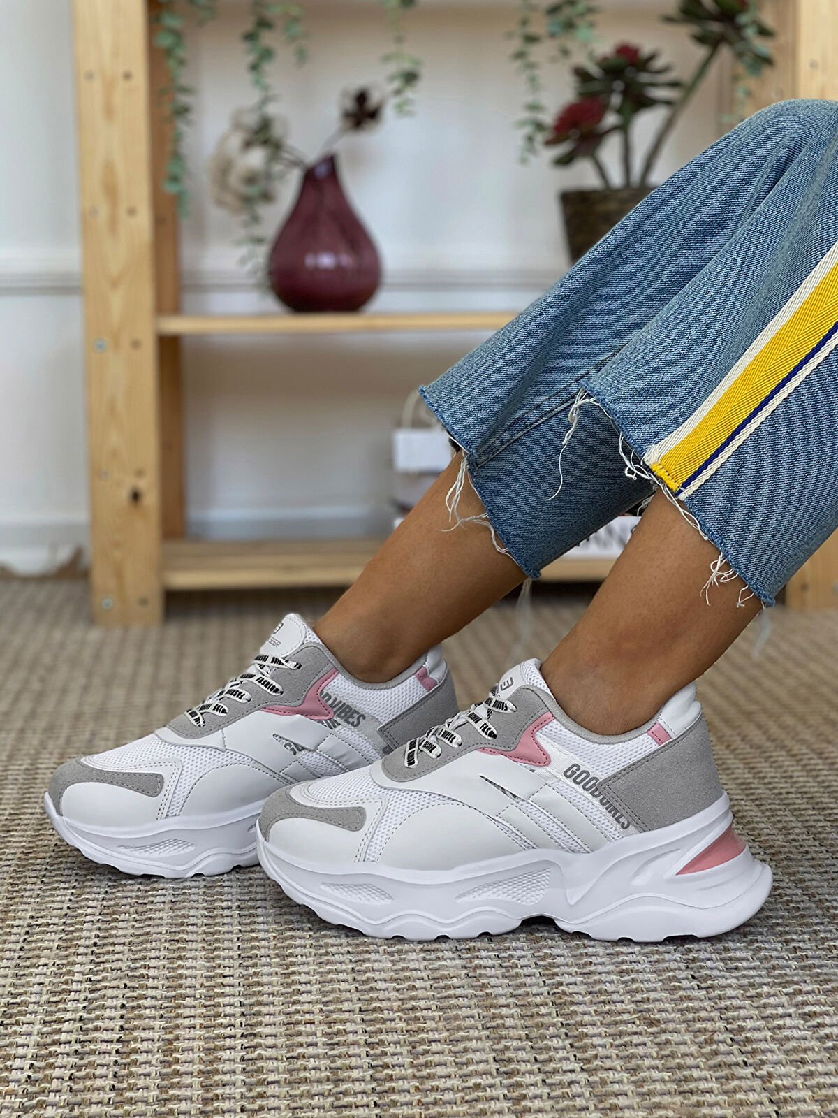 Dark Seer Bağcıklı Kalın Tabanlı Kadın Spor Ayakkabı