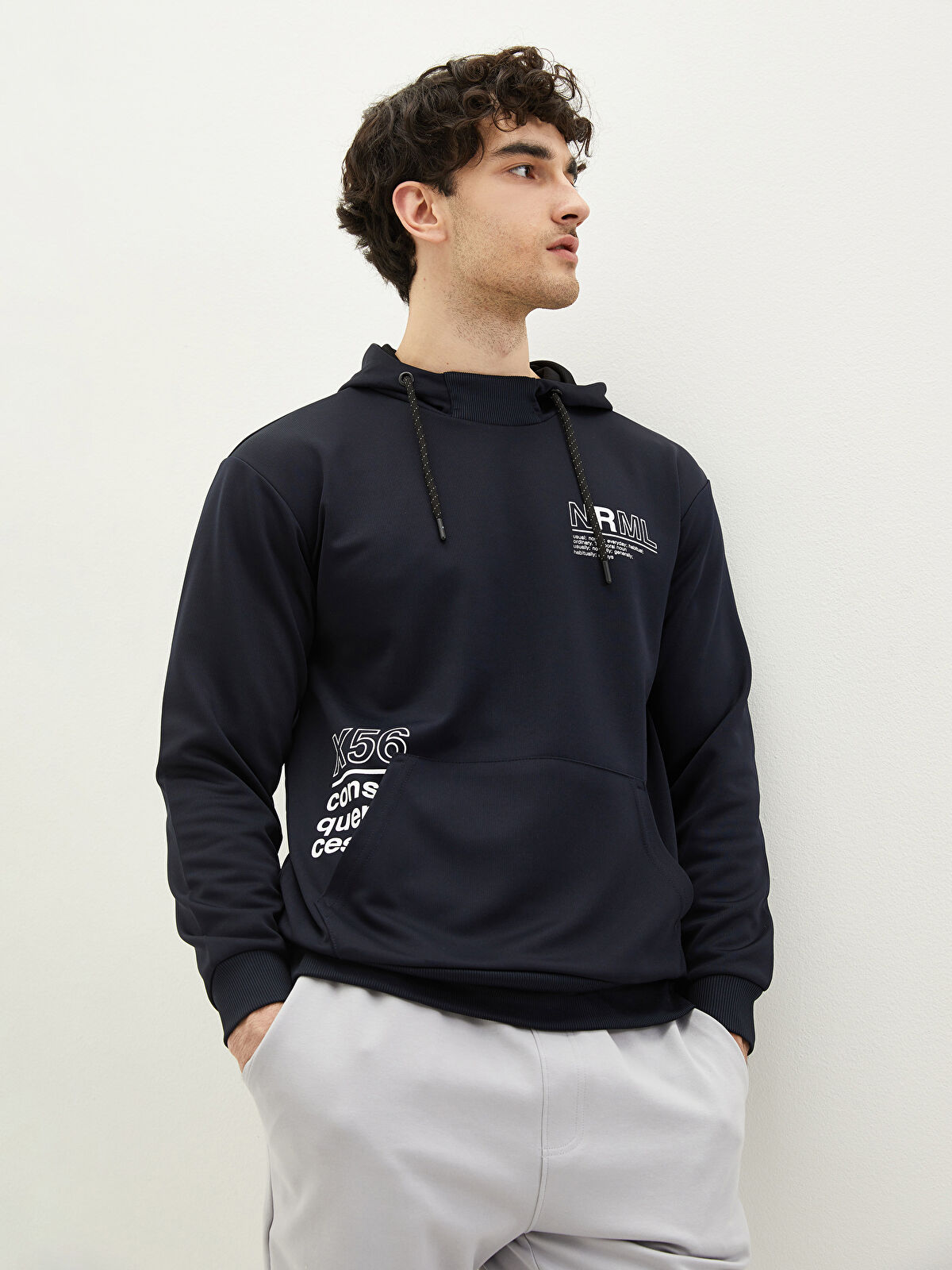 LCW CASUAL Oversize Kapüşonlu Uzun Kollu Baskılı Erkek Sweatshirt LCW CASUAL Oversize Kapüşonlu Uzun Kollu Baskılı Erkek Sweatshirt