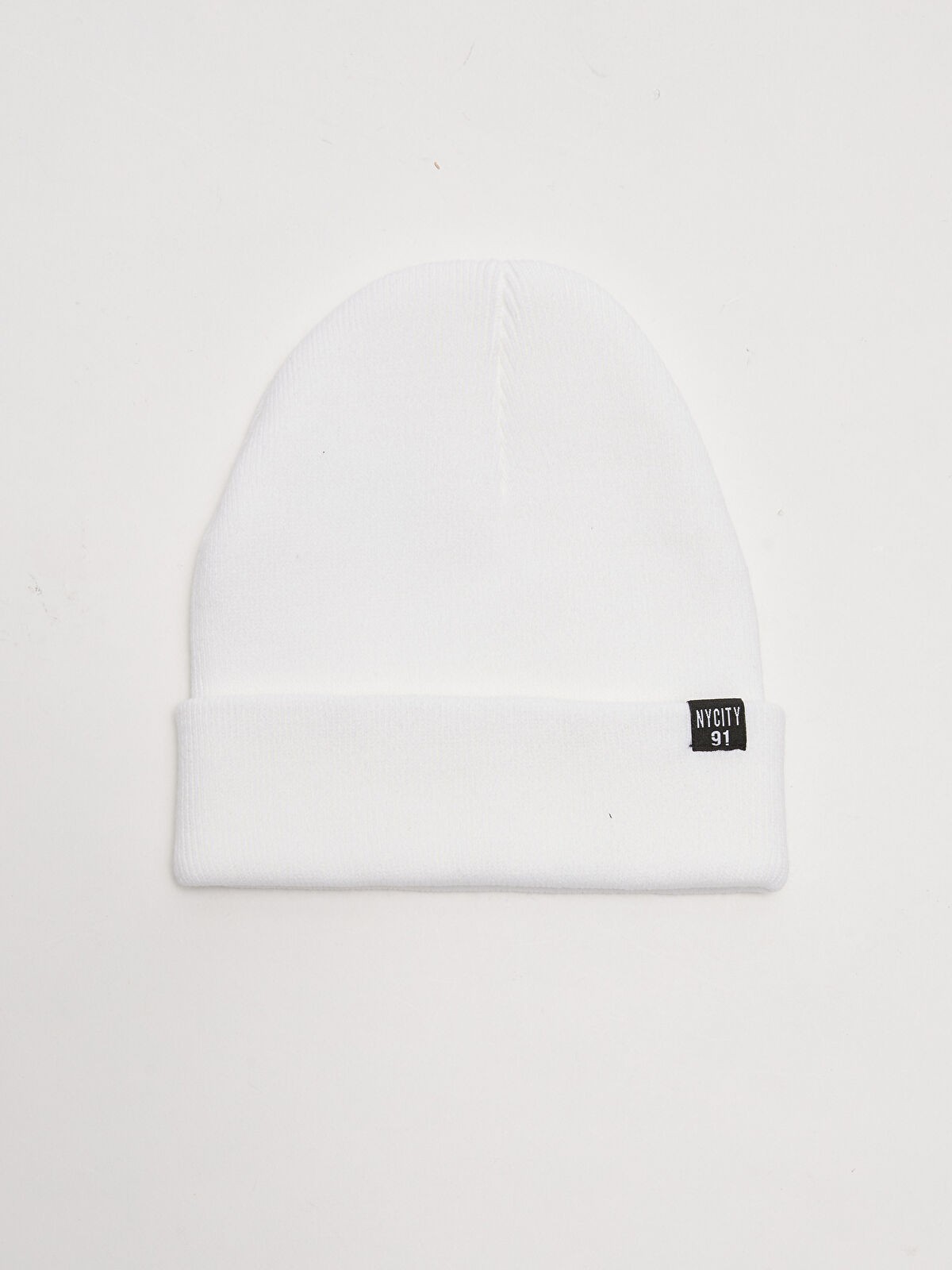 Etiket Baskılı Erkek Çocuk Triko Bere