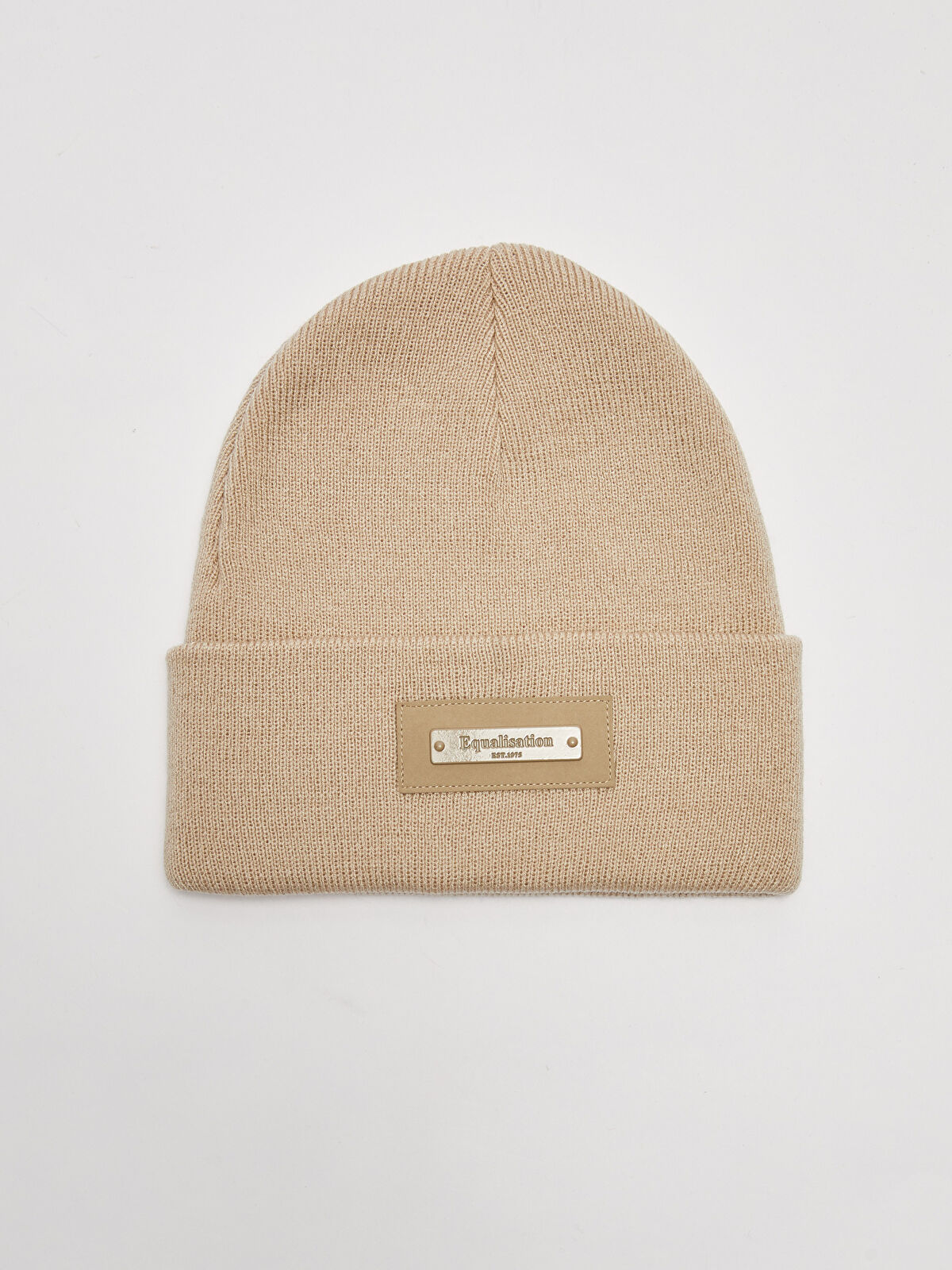 Etiket Baskılı Erkek Triko Bere