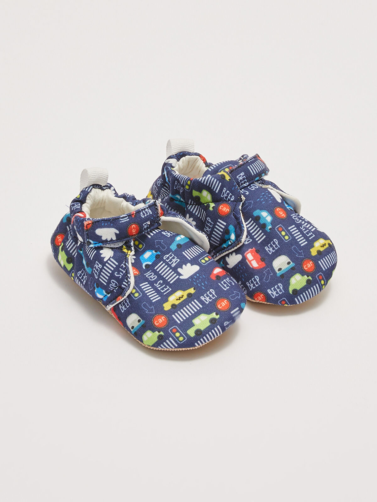 Baskılı Erkek Bebek Yürüme Öncesi Patik