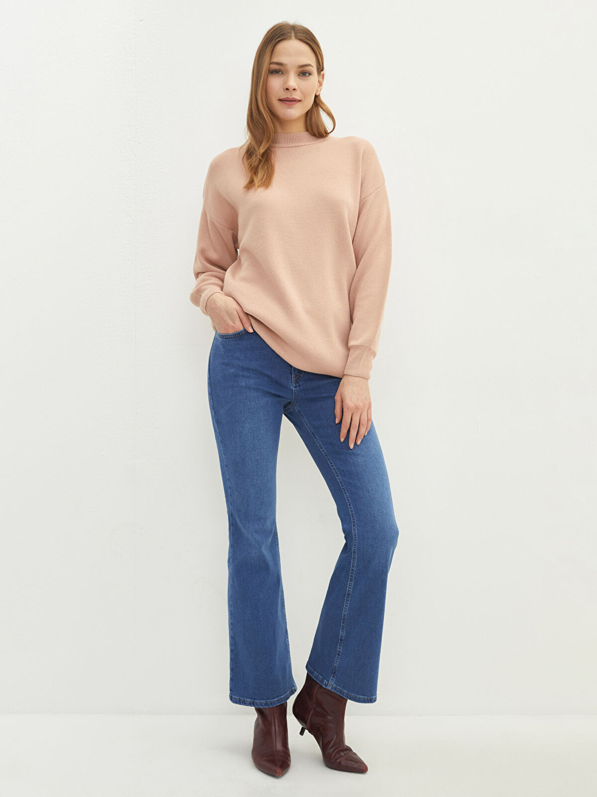 MODEST Slim Fit Cep Detaylı Kadın Rodeo Jean Pantolon