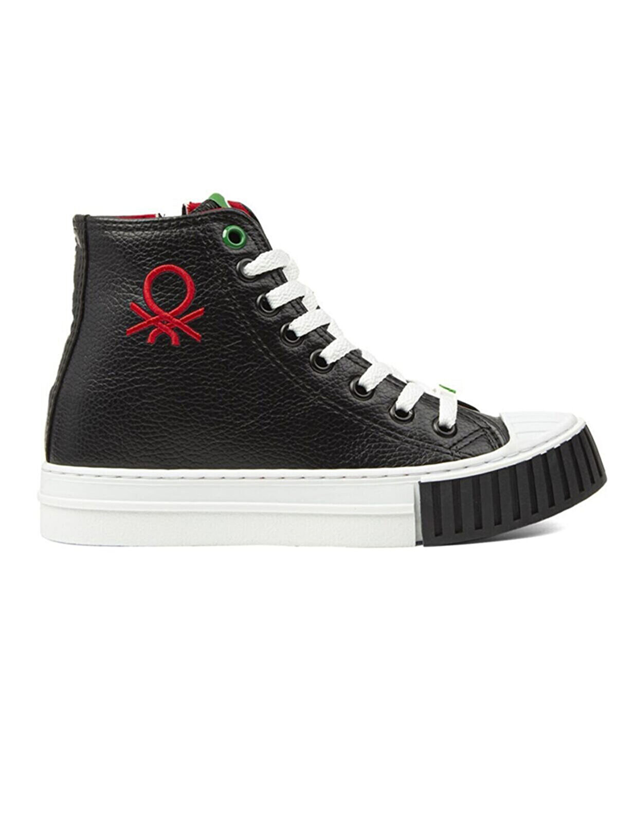 Benetton Bağcık ve Fermuarlı Bilek Boy Kadın Spor Ayakkabı