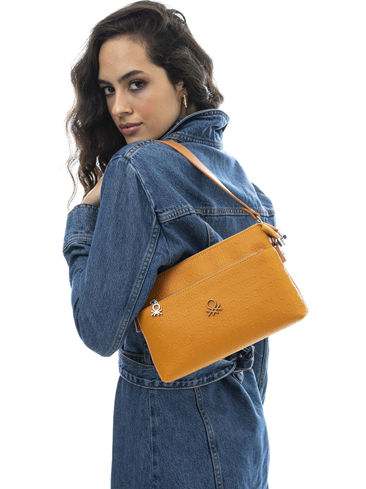 BENETTON Desenli Kadın Kol Çantası BENETTON Desenli Kadın Kol Çantası